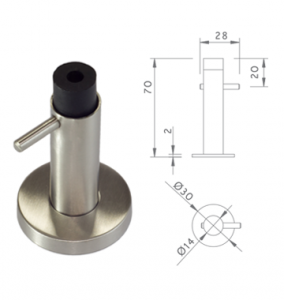 Lingkaran | DH024 – HAT & COAT HOOK DOOR STOPPER